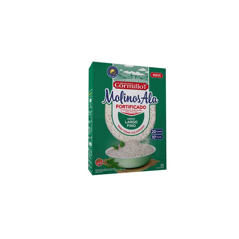 Arroz Molinos Ala CORMILLOT Grano largo fino x1kg - Vea