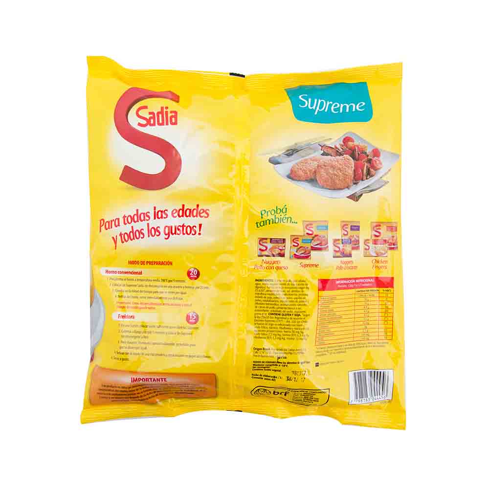 Pechuga de Pollo Rebozada Sadia 960 Gr - Disco Pechuga de Pollo Rebozada Sadia 960 Gr - Disco