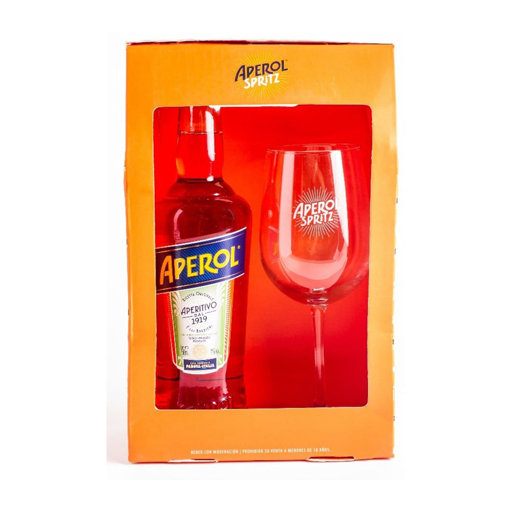 Aperitivo APEROL copa PCK-750-ml. - Disco