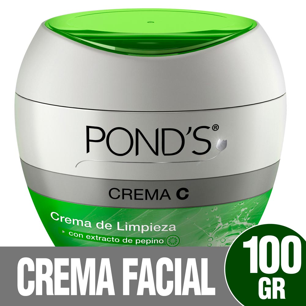 Crema Ponds Limpieza Con Pepino 100 Gr Disco