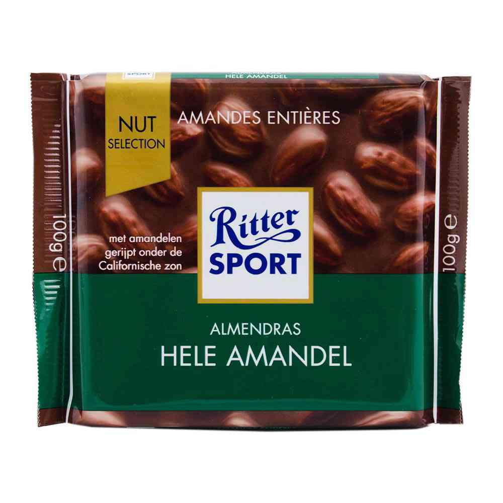 Chocolate Ritter Sport con Almendras 100 Gr - Disco