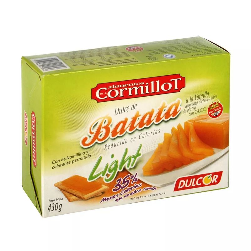 Dulce de Batata Dulcor con Vainilla Light 450 Gr - Disco
