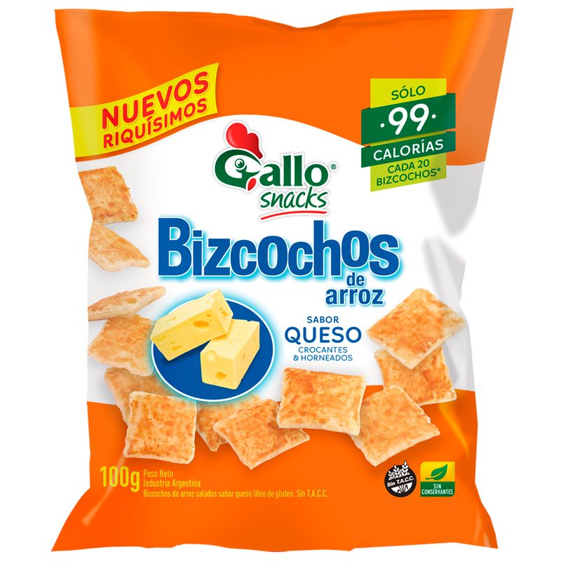 Bizcochos salados GALLO de arroz - Disco Bizcochos salados GALLO de arroz - Disco