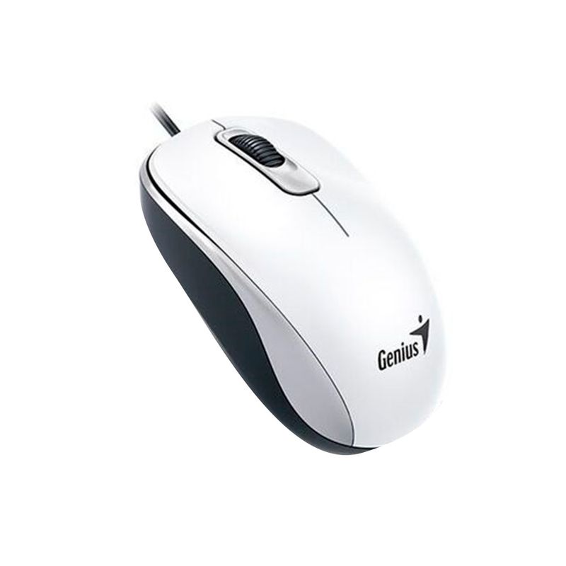 MOUSE GENIUS WIRED DX-110 USB BLANCO - Vea