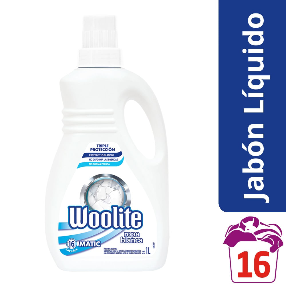 Detergente Woolite Ropa Fina Extra Blanco 1 L - Jumbo