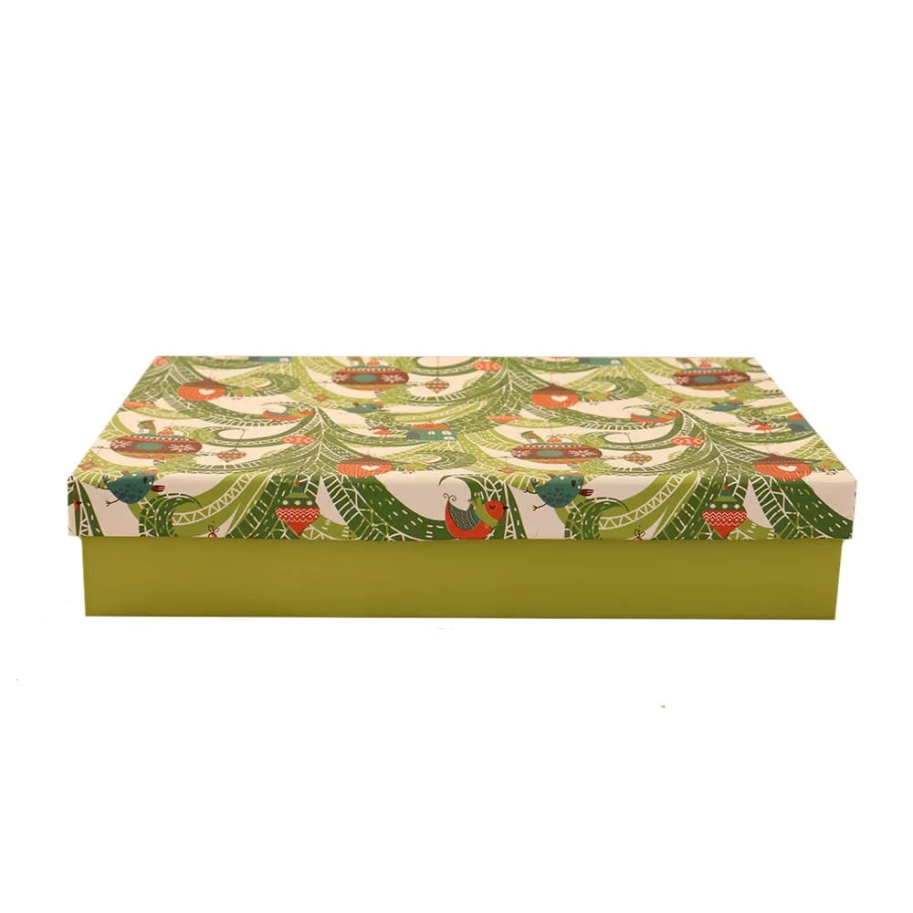 CAJA CARTON RECTANGULAR NAVIDAD S PV18