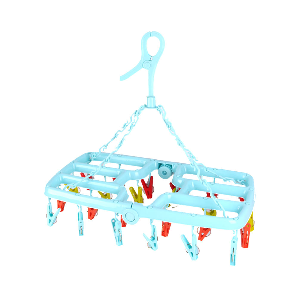 COLGADOR ROPA 24 GANCHOS HORIZONTAL PV18 - Jumbo