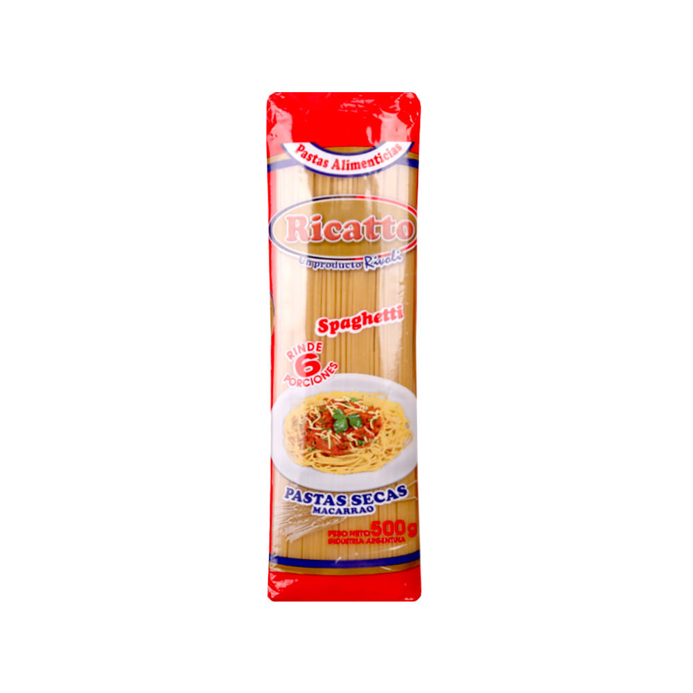 Fideos Spaghetti Ricatto 500 Gr - Jumbo