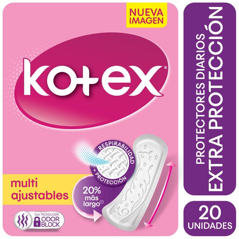 Protectores Diarios Kotex PH Balanceado 20 U - Jumbo