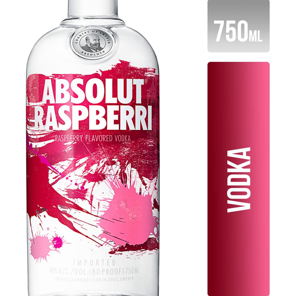 Vodka Absolut Raspberry 750 Ml - Vea