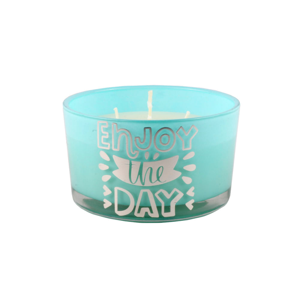 VELA VASO LETTERING TRENDY CELESTE - Vea