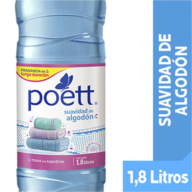 Poett Multiespacios Suavidad de Algodón 1800 Ml - Vea