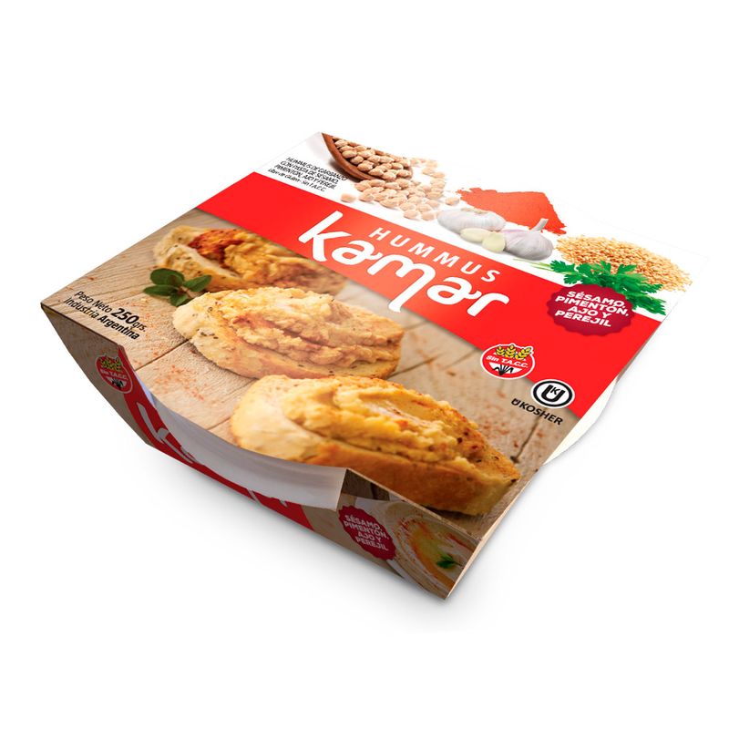 Hummus KAMAR morrón x 250 gr - Disco