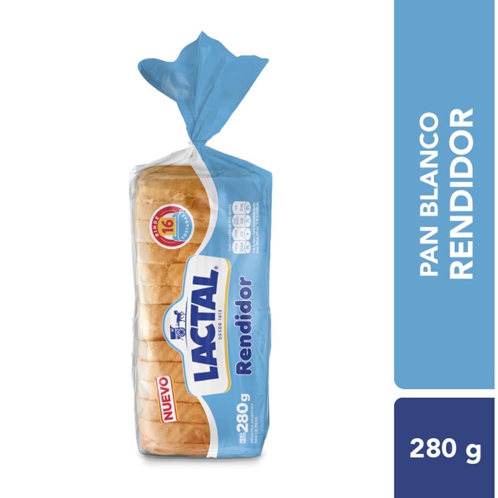 Pan Blanco Rendidor LACTAL x 280g - Disco