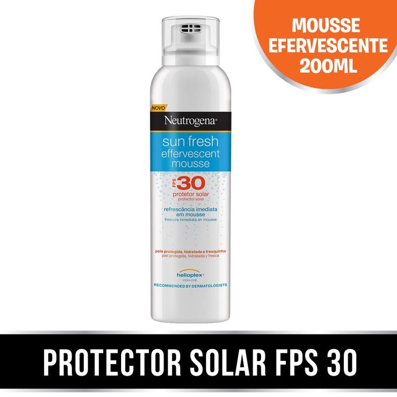 Protector solar NEUTROGENA® SUN FRESH® Mousse Efervescente FPS 30 x 200 ...