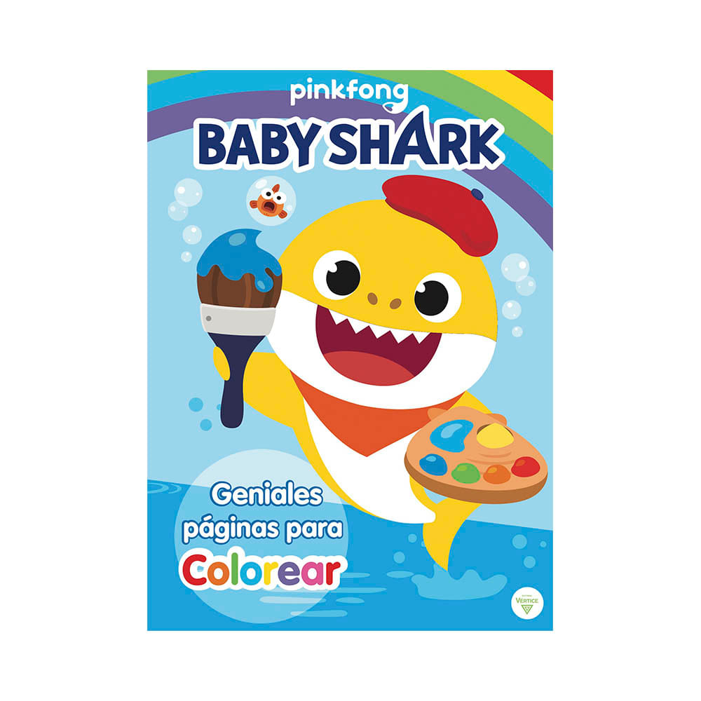 LIBRO P/ COLOREAR BABY SHARK - Disco