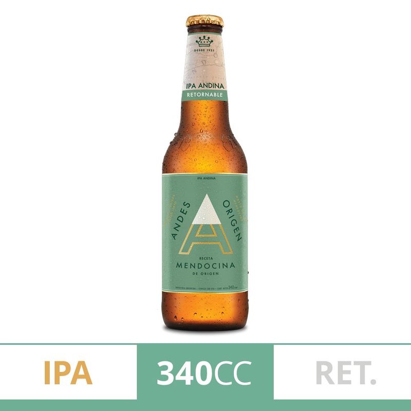 cerveza ANDES ORIGEN Ipa ret 340cc - Vea cerveza ANDES ORIGEN Ipa ret 340cc - Vea