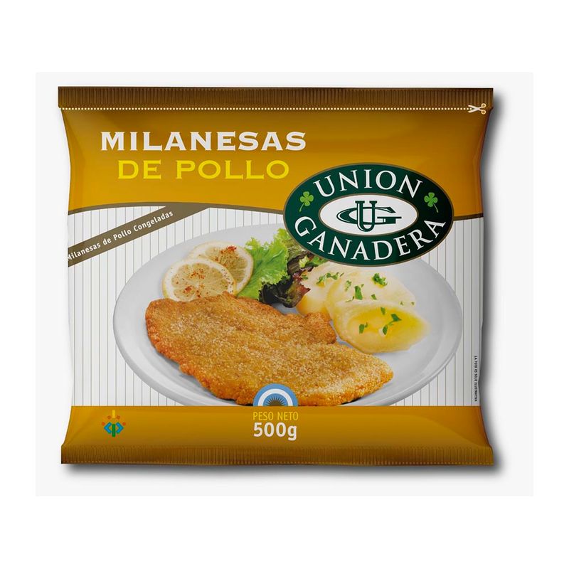 MILANESA DE POLLO 500 GR UNION GANADERA - Vea