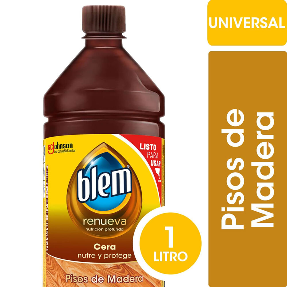Cera Líquida Pisos de Madera Blem Universal Botella 1L - Vea