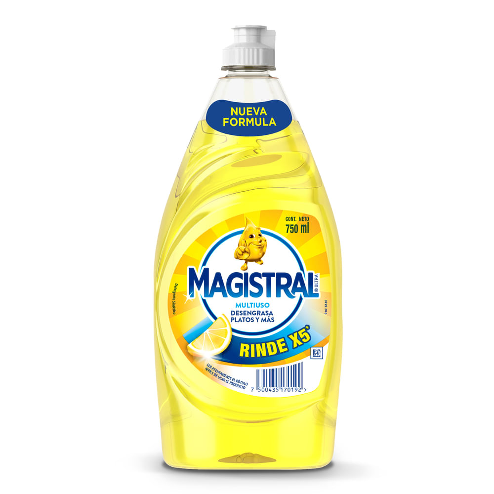 Detergente Magistral Multiuso Limón 750 ml - Vea