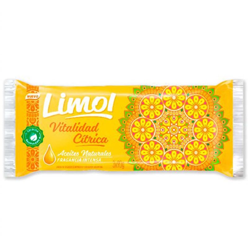 Jabón Limol Vitalidad Cítrica 3x90g - Jumbo