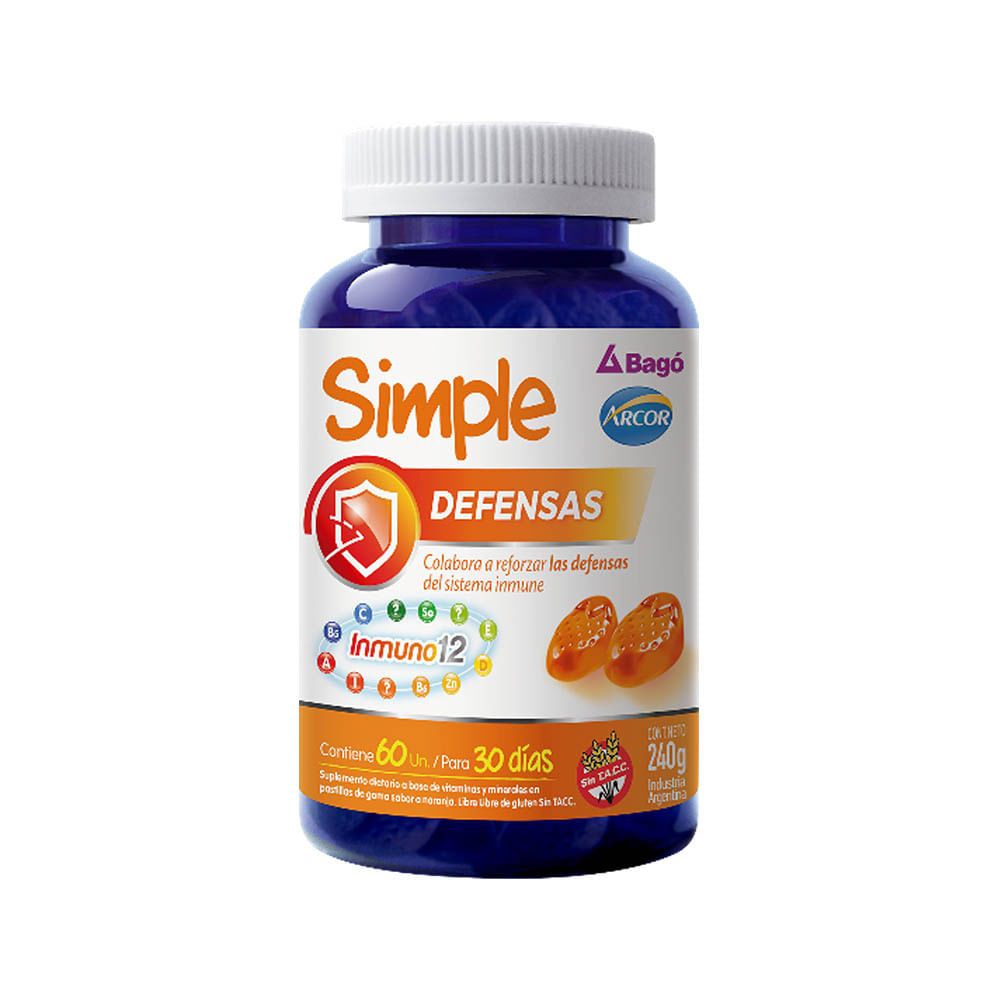 Suplemento SIMPLE Defensa Inmuno12 240g - Disco
