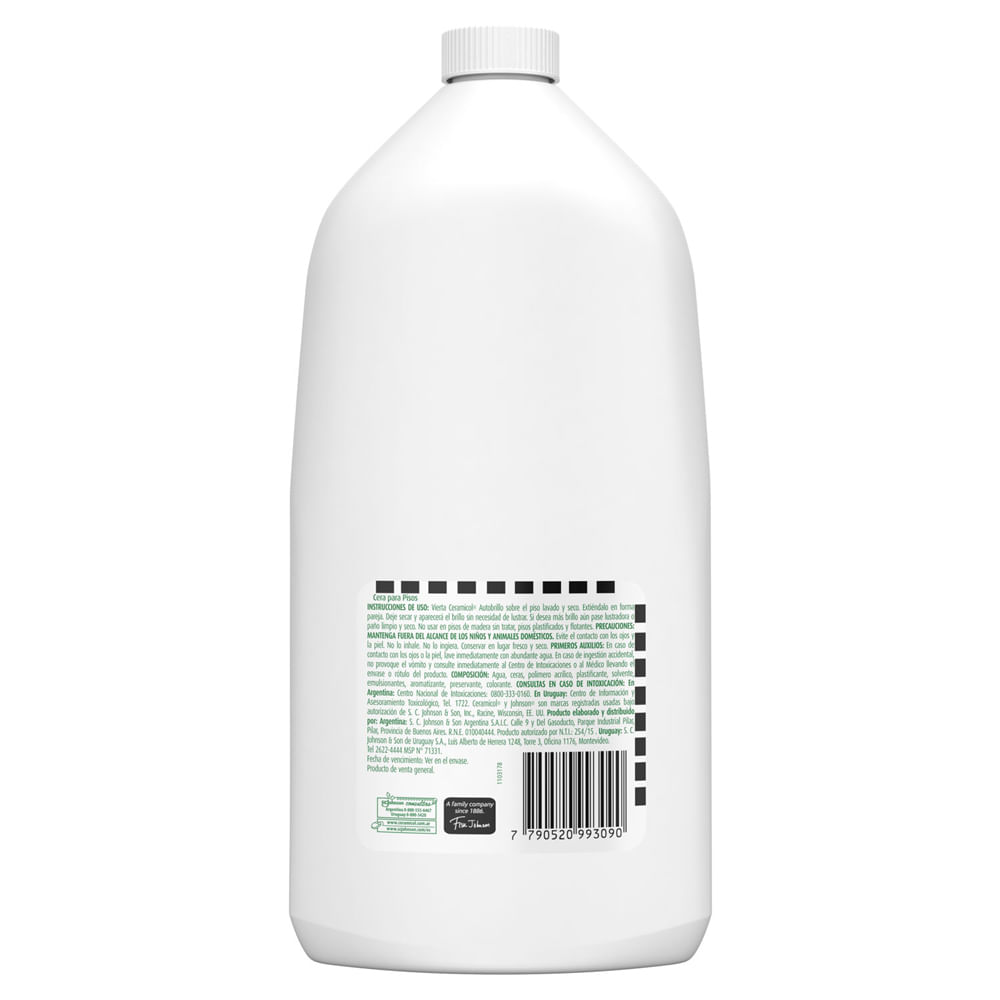 Autobrillo Rojo 800 Ml Ceramicol - Jumbo