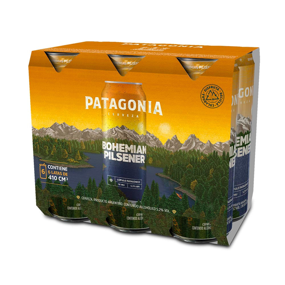 Cerveza Patagonia Bohemian Pilsener 410 Ml Vea
