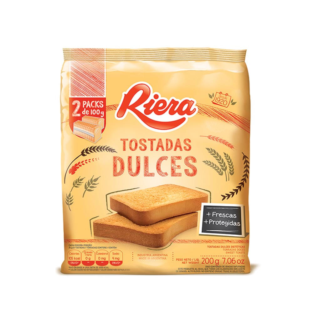 Tostadas Clásicas Dulce Riera 200 Gr - Jumbo