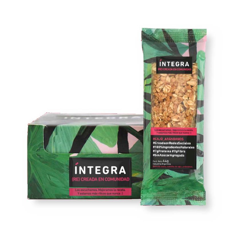 Barra De Cereal Cajú Y Arándano 44 Gr Integra - Jumbo