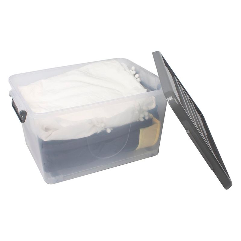 Caja Org 26lt Rueda Trans T.color 2c -1u - Vea