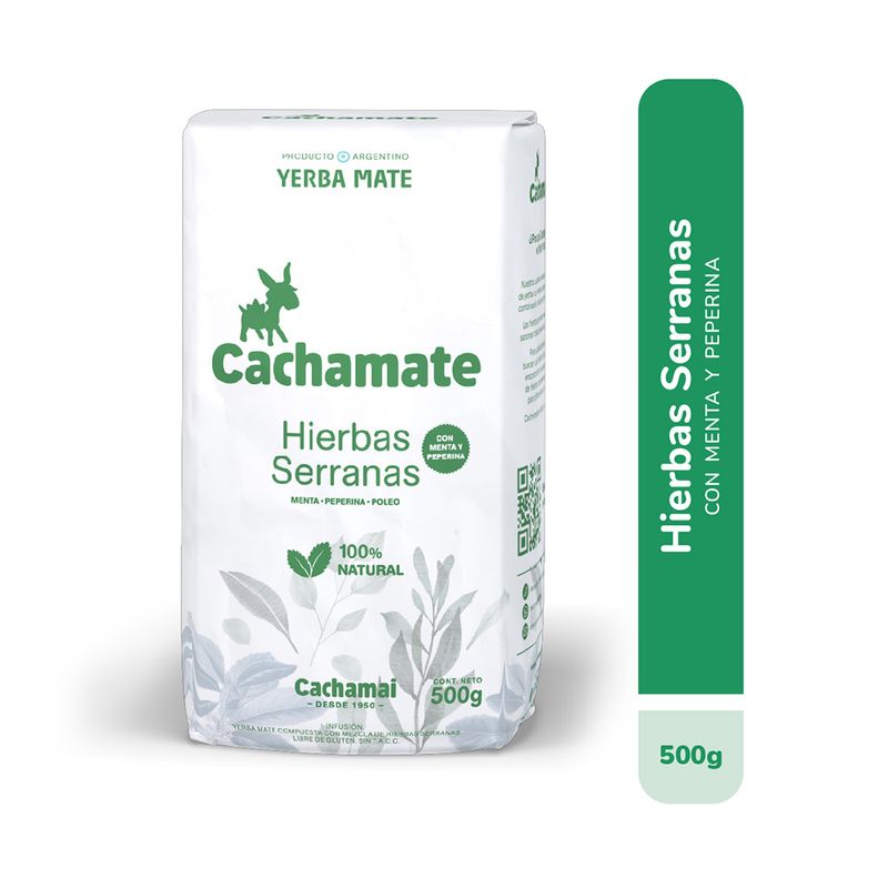 Yerba Mate Serrana Cachamate 500 Gr - Jumbo Yerba Mate Serrana Cachamate 500 Gr - Jumbo