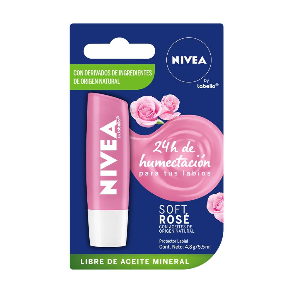 PROTECTOR LABIAL NIVEA SOFT ROSÉ 4,8 GR - Jumbo