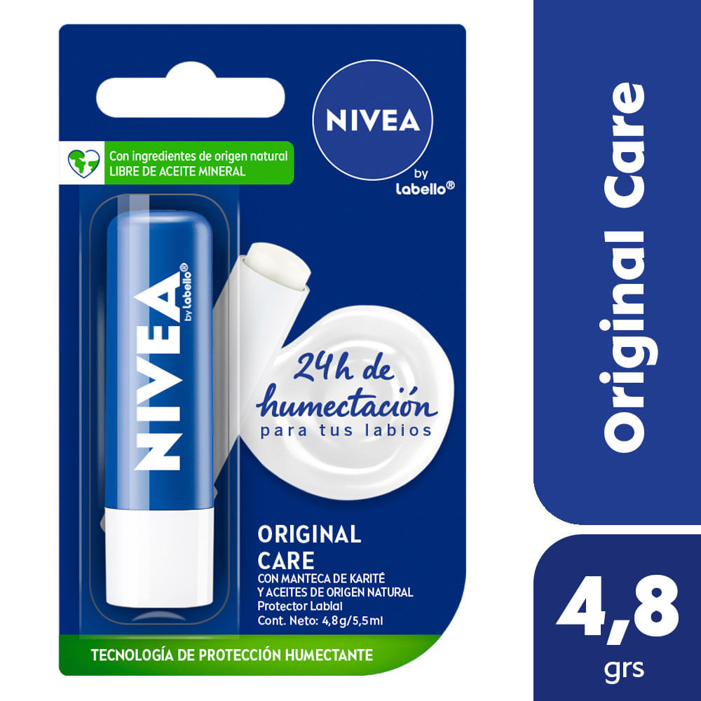 PROTECTOR LABIAL NIVEA ESSENTIAL ORIGINAL 4,8 G - Jumbo