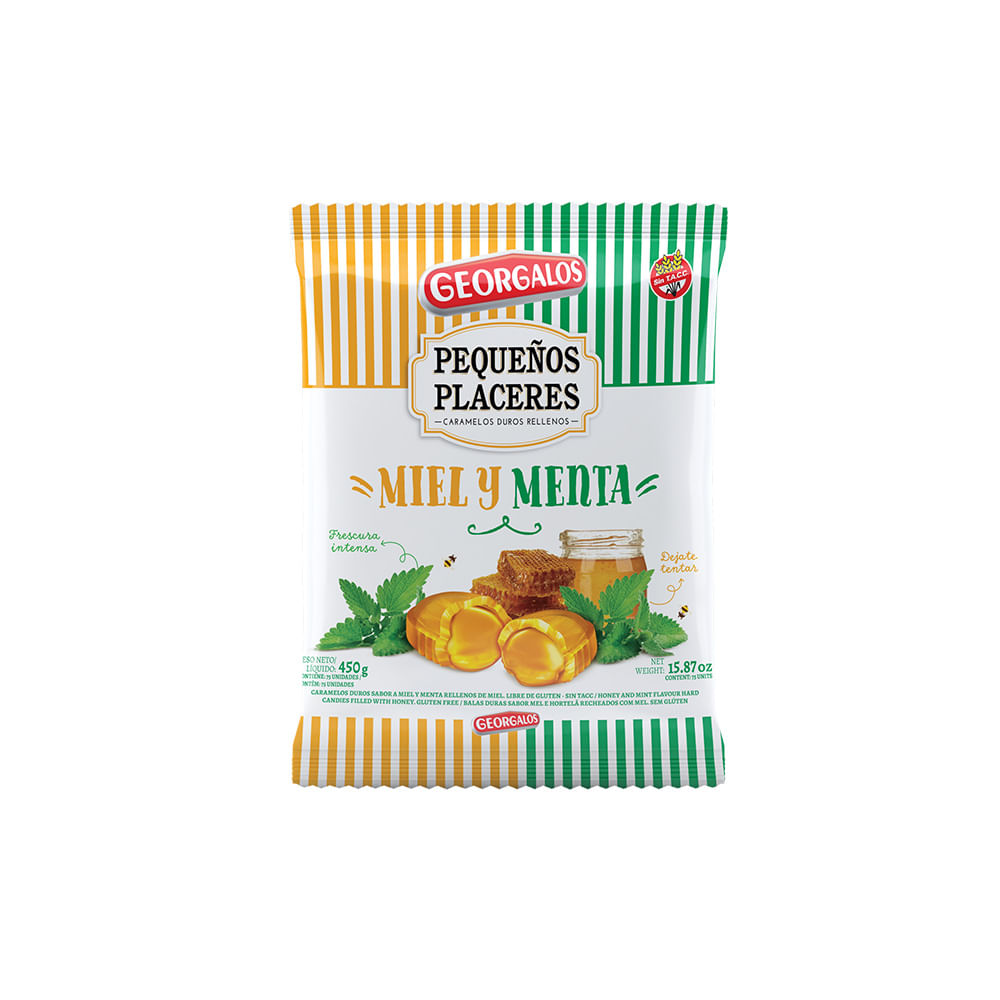 Caramelos Menta Miel Georgalos 450 G - Jumbo