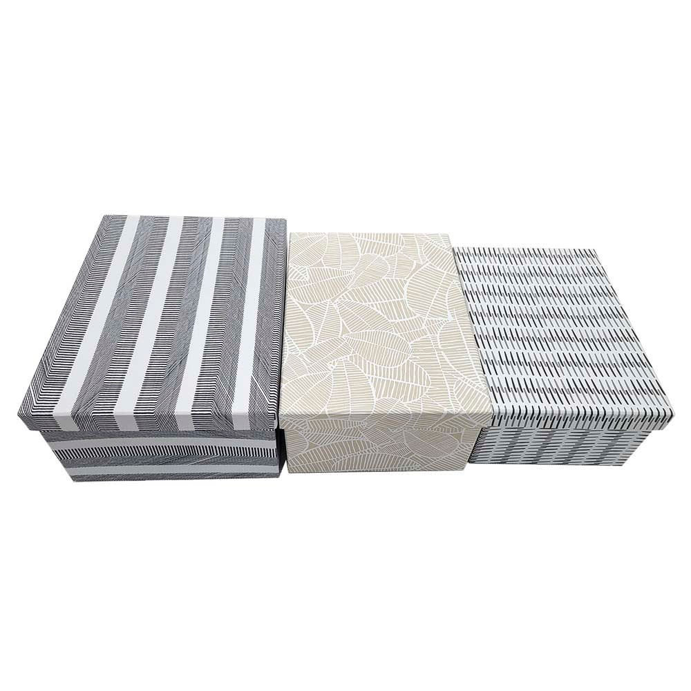 Cajas Rectangulares de Cartón x3 un. Krea - Jumbo