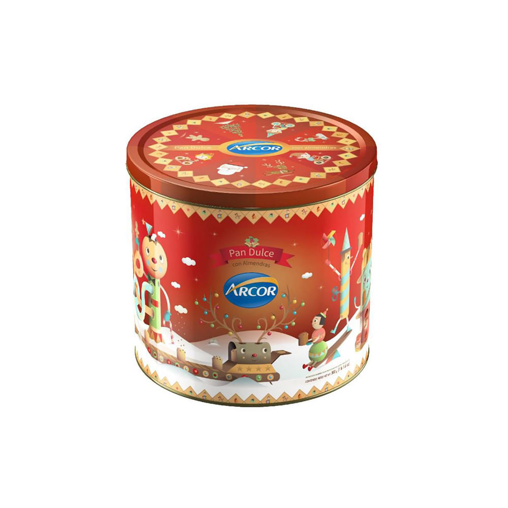 Pan Dulce Con Almendras Lata Arcor 500g Vea