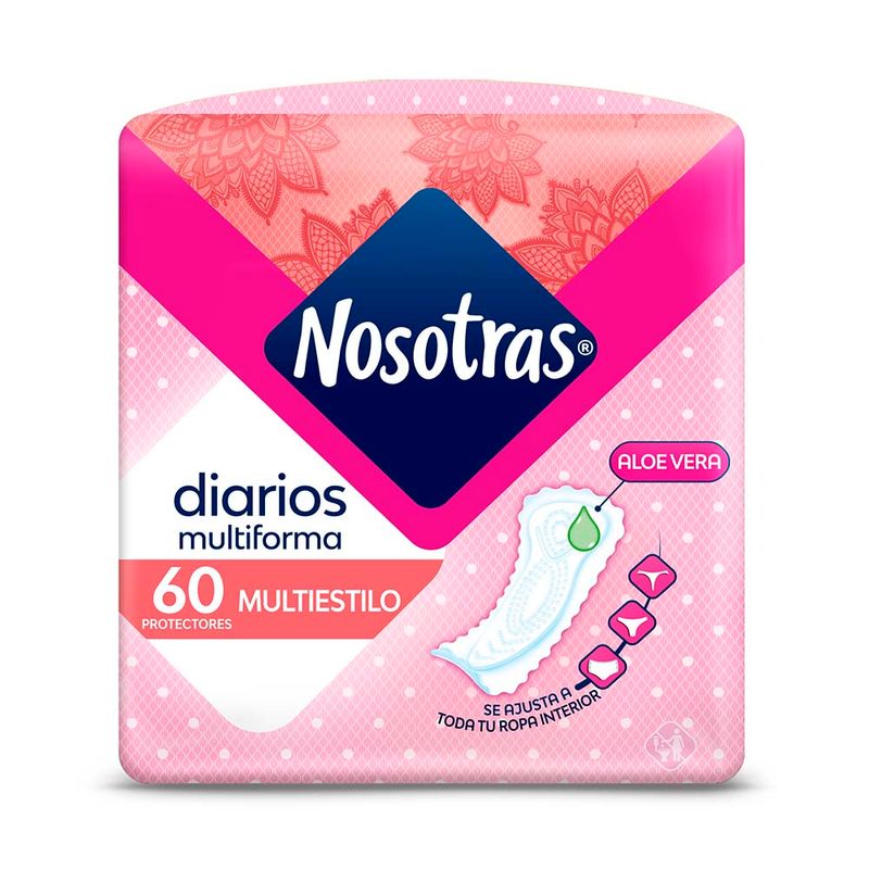 Protector diario Nosotras Multiestilo con aloe x 60 - Jumbo