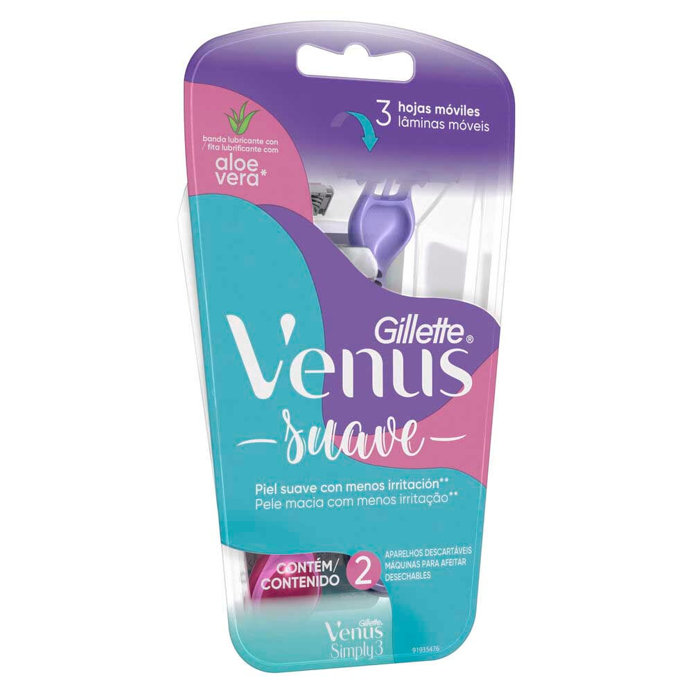 VENUS SUAVE AFEITADORAS DESECHABLES, 2 UDS - Jumbo