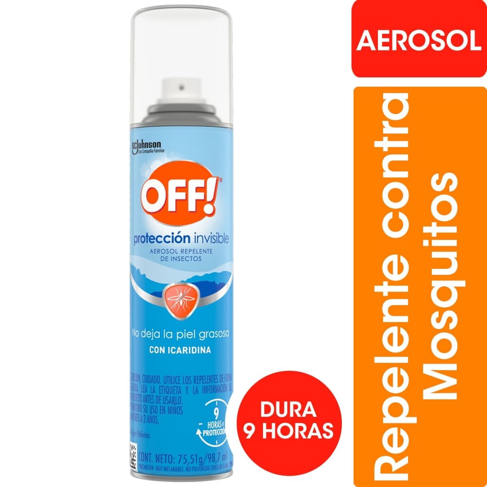 Repelente Mosquitos OFF! Invisible Aerosol 98.7ml - Disco