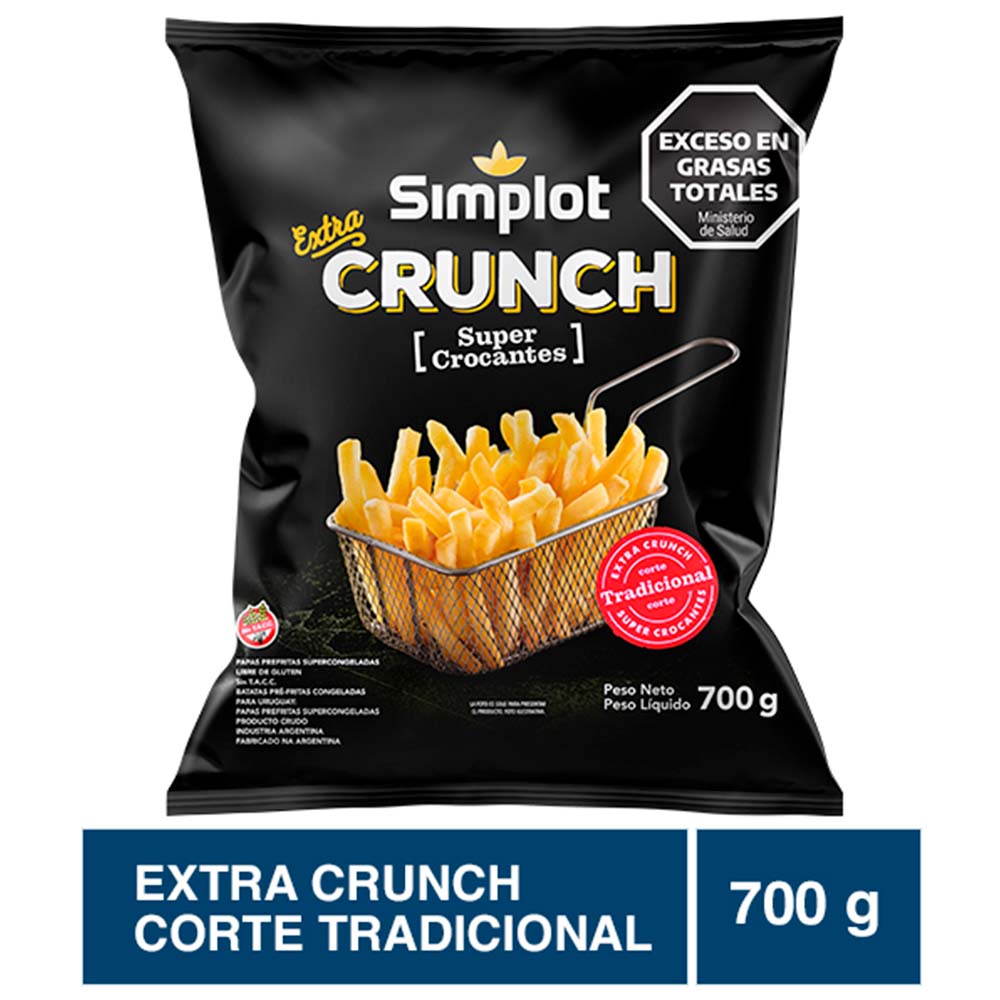 Papas Corte Tradicional Extra Crunch 700 Gr Simplot - Jumbo