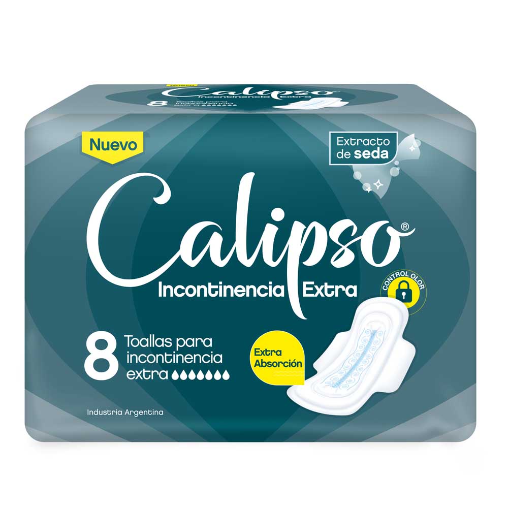 TOALLA CALIPSO PARA INCONTINENCIA FUERTE X8 - Jumbo