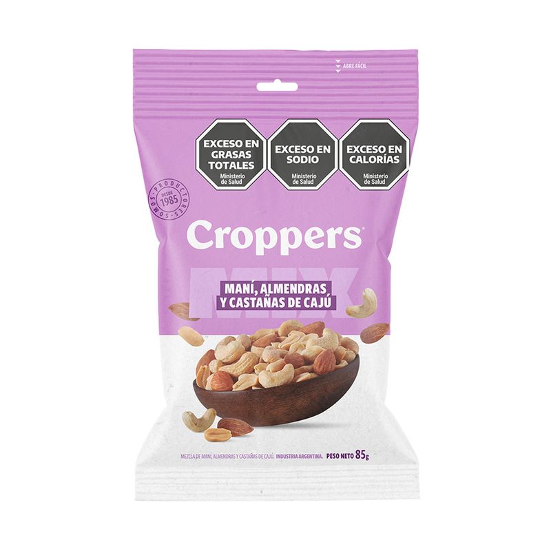 Mix Mani, Almendras Y Castañas Croppers 85 Gr - Vea