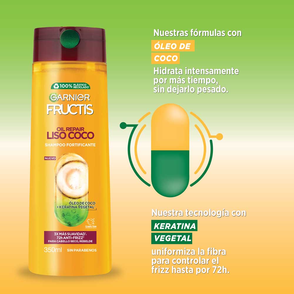 SHAMPOO FRUCTIS LISO COCO 200ML - Jumbo
