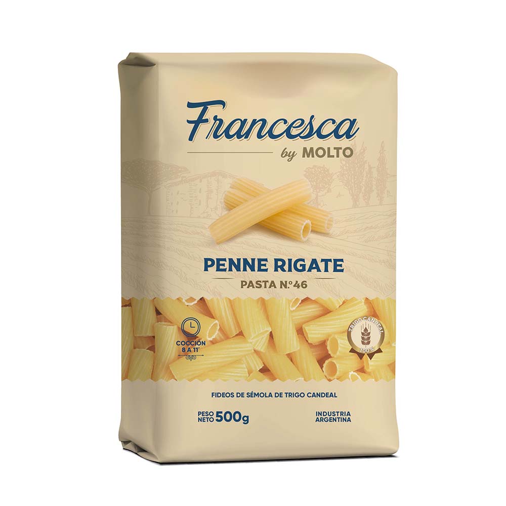 Fideos Penne Rigate Nro 46 Francesca X 500 Gr - Vea