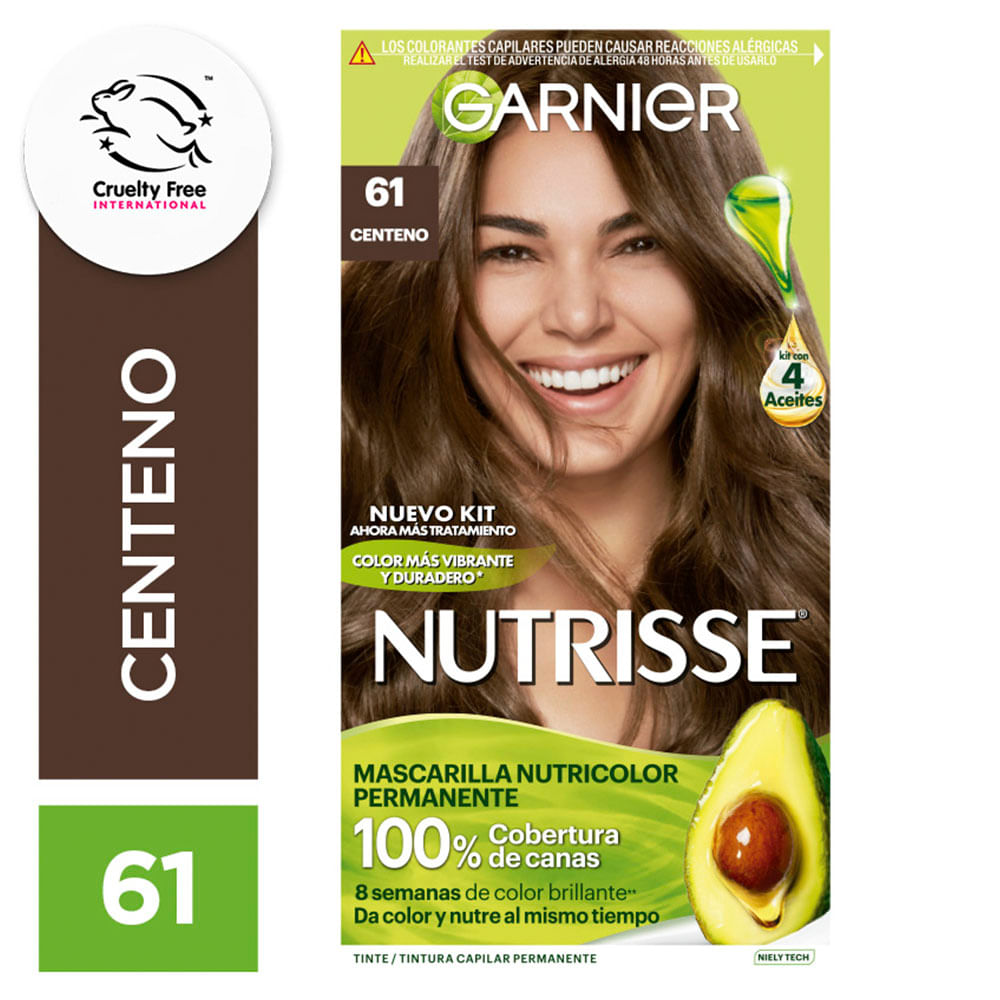 Kit de Coloracion Nutrisse Tono 61 - Centeno - Jumbo