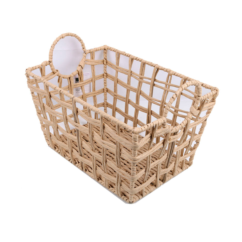 CANASTO RECTANGULAR PAPEL M KREA - Jumbo