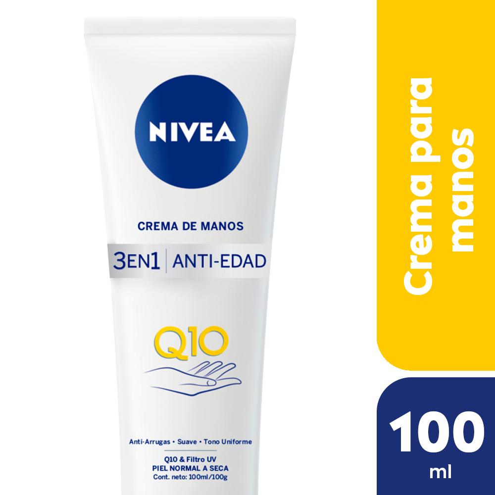 CREMA DE MANOS NIVEA ANTIARRUGAS Q10 3 EN 1 100 ML - Disco