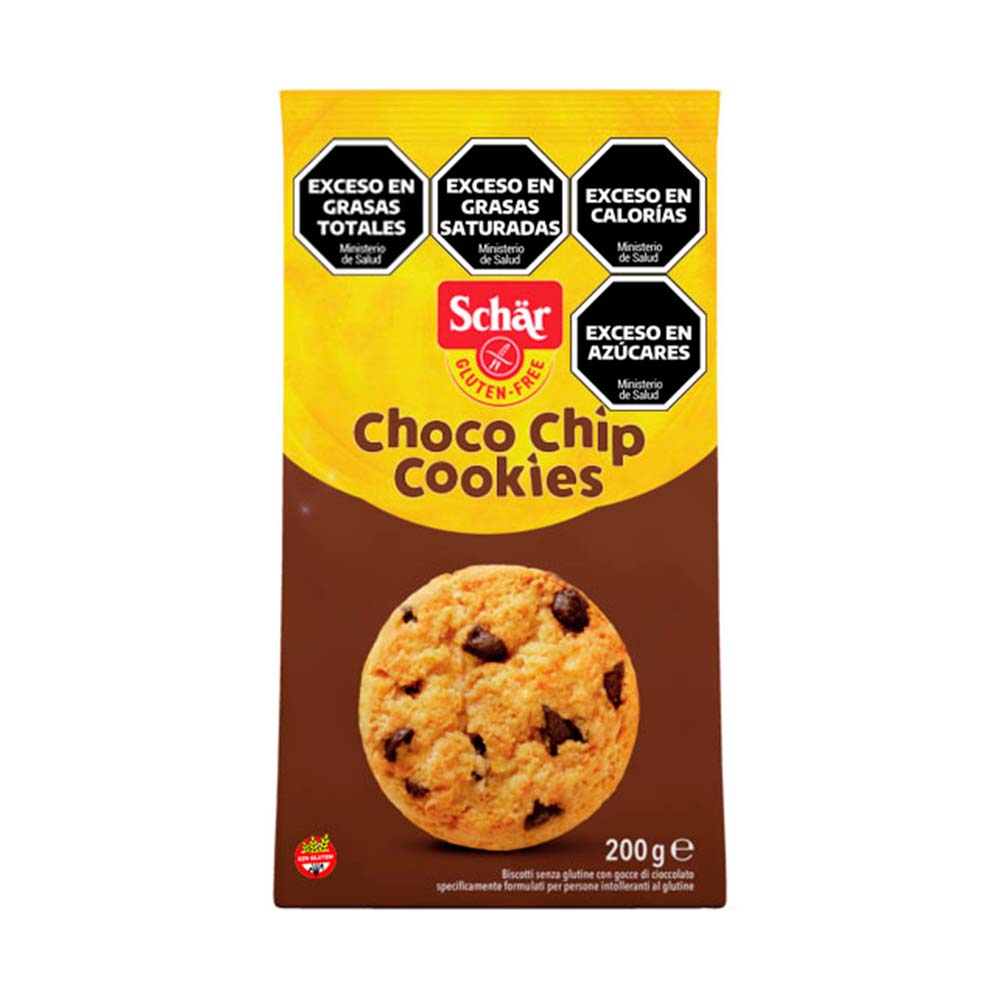 Choco Chip Cookies 200 Gr Schar - Jumbo