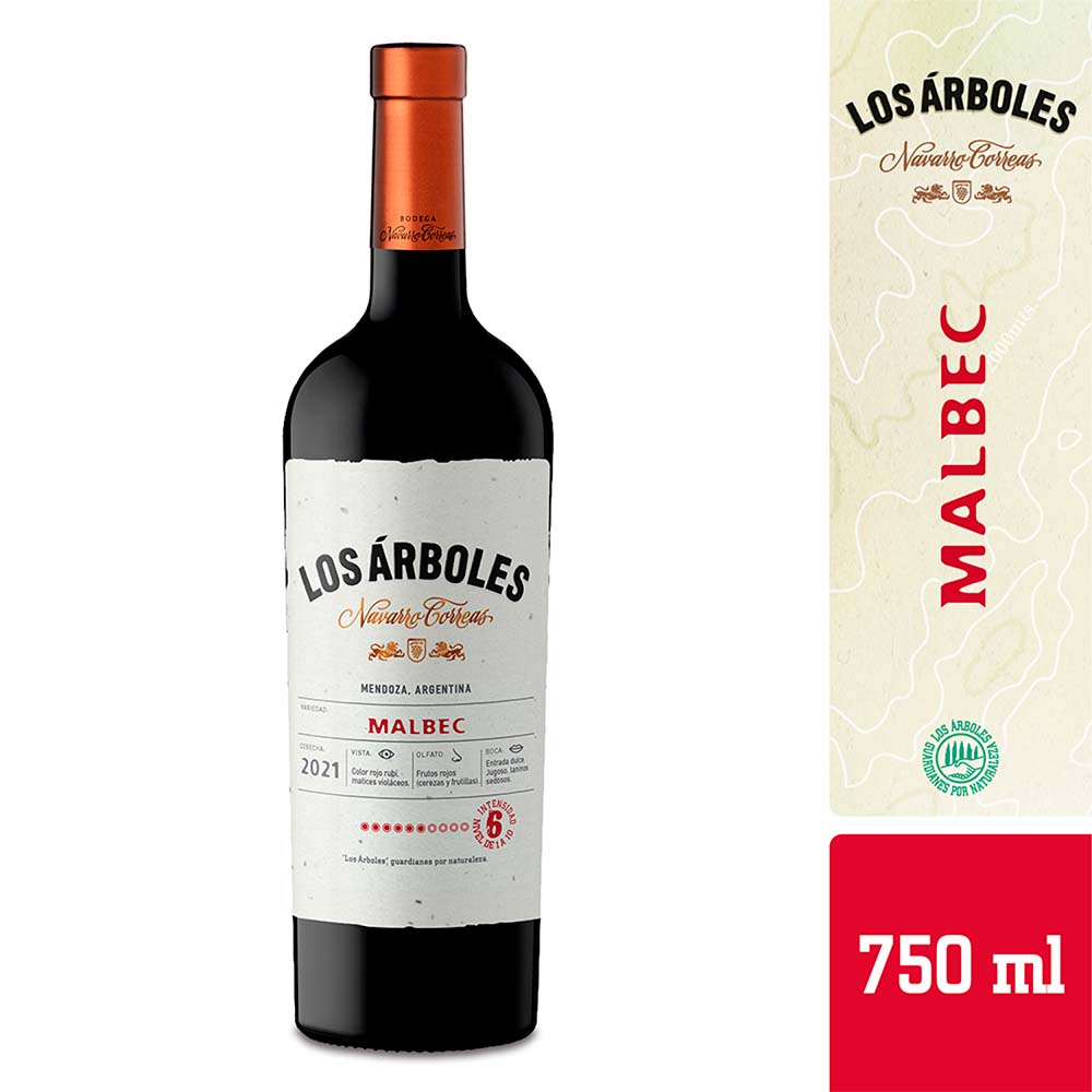 Vino Tinto Los Árboles Selección Malbec 750 Cc - Vea